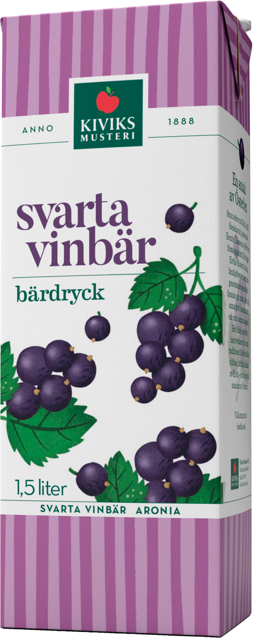 Svartvinbär Bärdryck - Kiviks Musteri